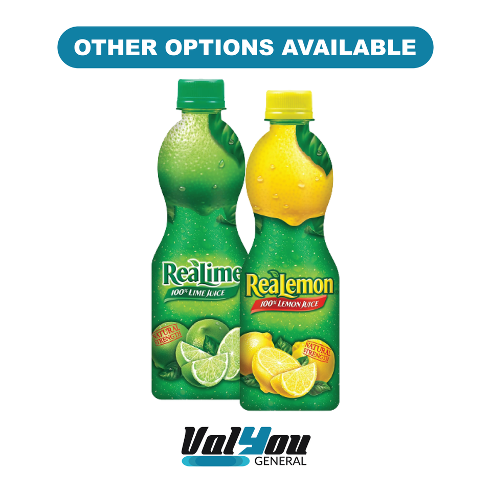 3x Bottles ReaLime 100% Real Lime Flavor Juice | 8 fl oz | Fast ...