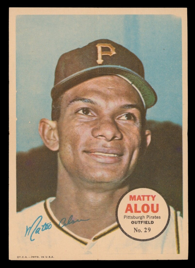 1967 Topps Posters Inserts Set-Break # 29 Matty Alou *GMCARDS* | eBay