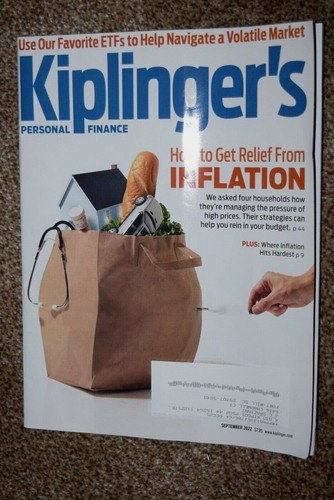 KIPLINGER'S FINANCE MAGAZINE - "RELIEF FROM INFLATION," 72 Pages, Sept ...