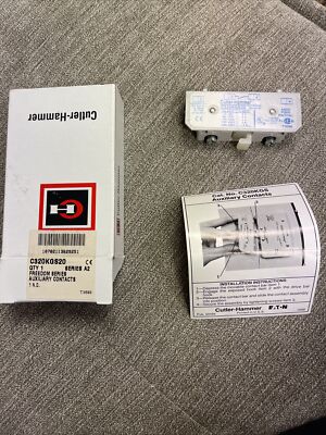 C320KGS20 CUTLER HAMMER AUXILIARY CONTACT 1N0 NEW | eBay