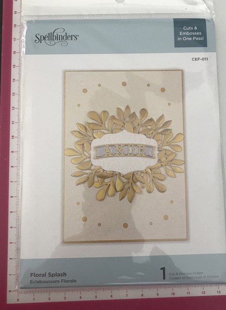Spellbinders Floral Splash Embossing Folder for sale online | eBay