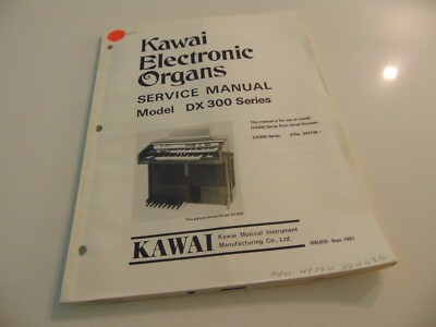 Kawai Organ DX300 Keyboard Service Repair Shop Manual Schematics | eBay