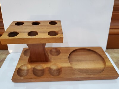 Vintage Walnut 6 PIPES Pipe Rest, Rack, Wood Stand 11 x 5" 1848.43 | eBay