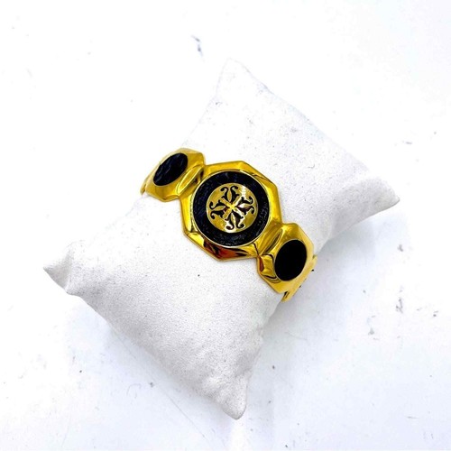 Rustic Cuff Black Leather Python Snakeskin Gold Tone Bracelet | eBay