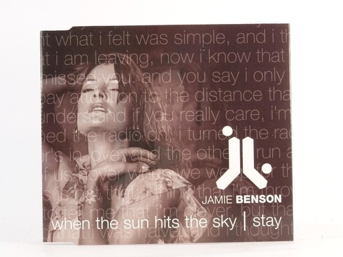 JAMIE BENSON WHEN THE SUN HITS THE SKY (I82) 2 Track CD Single with ...