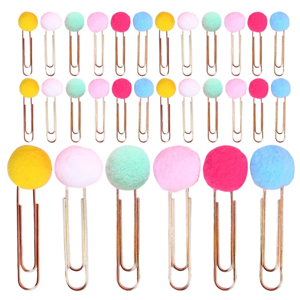 40 Pcs Cute Paper Clips Unique Paperclip Bookmark Marks for Girls | eBay UK
