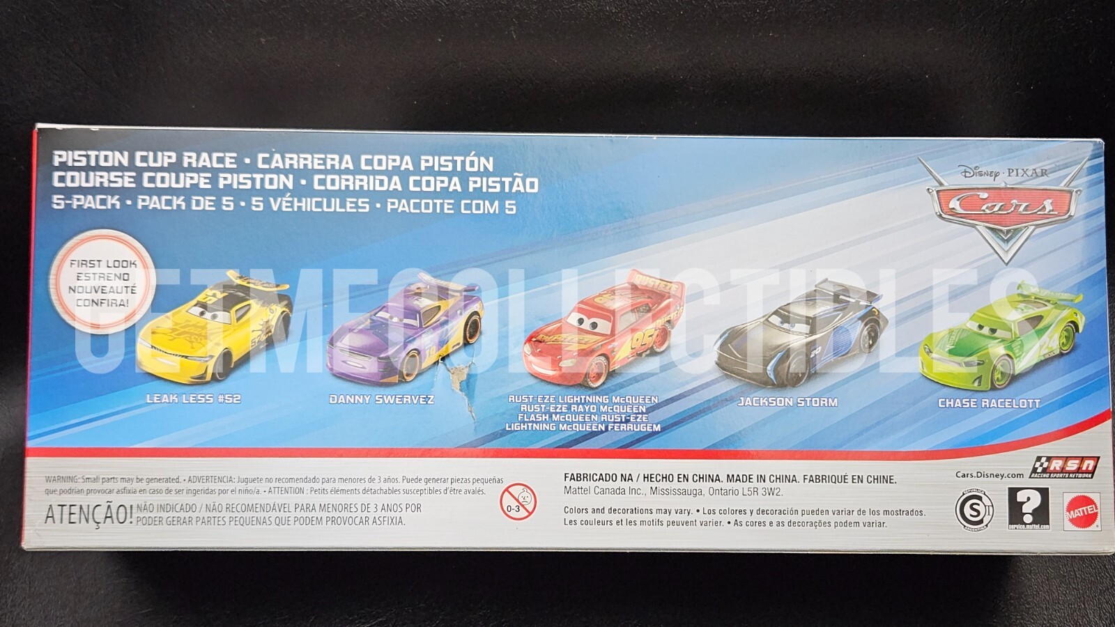 DISNEY PIXAR CARS PISTON CUP RACE GEORGE NEW-WIN LEAK LESS 5 PACK SAVE ...