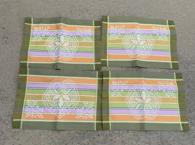 Set 4 LE JACQUARD FRANCAIS Primrose Bordier PLACEMATS France 20”X14 ...