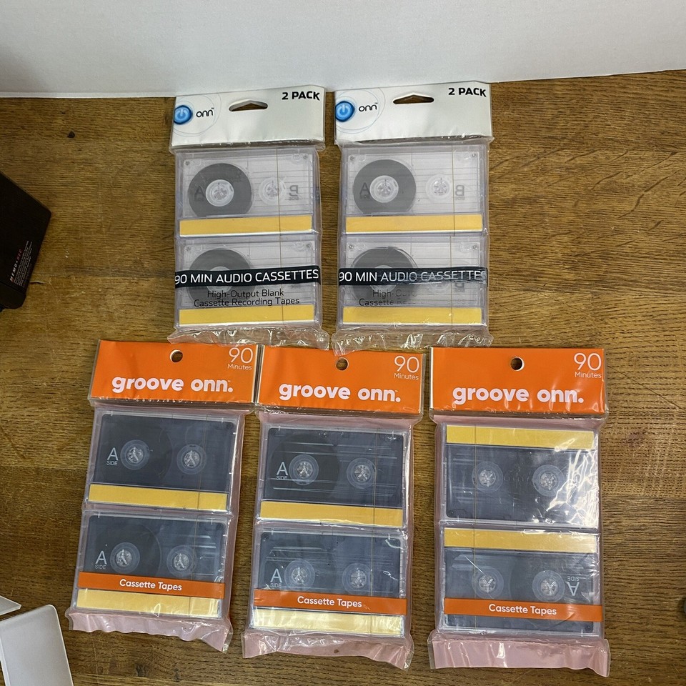 Vintage Working Audio Cassette Recorder+ Dragging Player + 10 New Blank ...