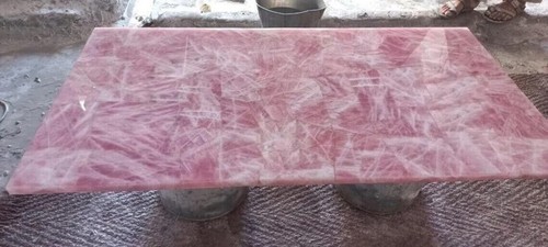 152cm x 76.2cm Quarzo Rosa Centrotavola Tavolo - Cristallo Elegance per ...