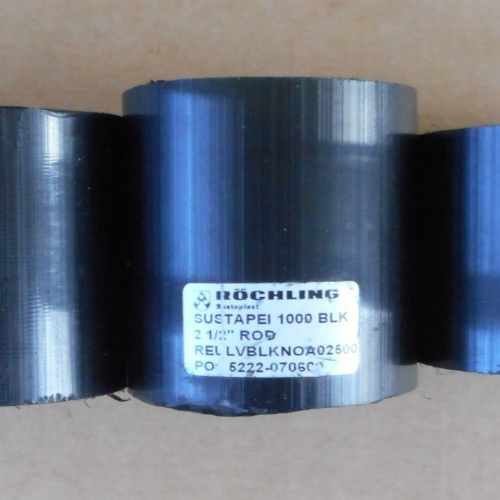 Rochling 2 1/2" Diameter Black Ultem 1000 Rod - 4 pieces | eBay