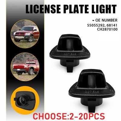 1-10SET ABS License Plate Tag Light Housings Case For 2006-09 ...