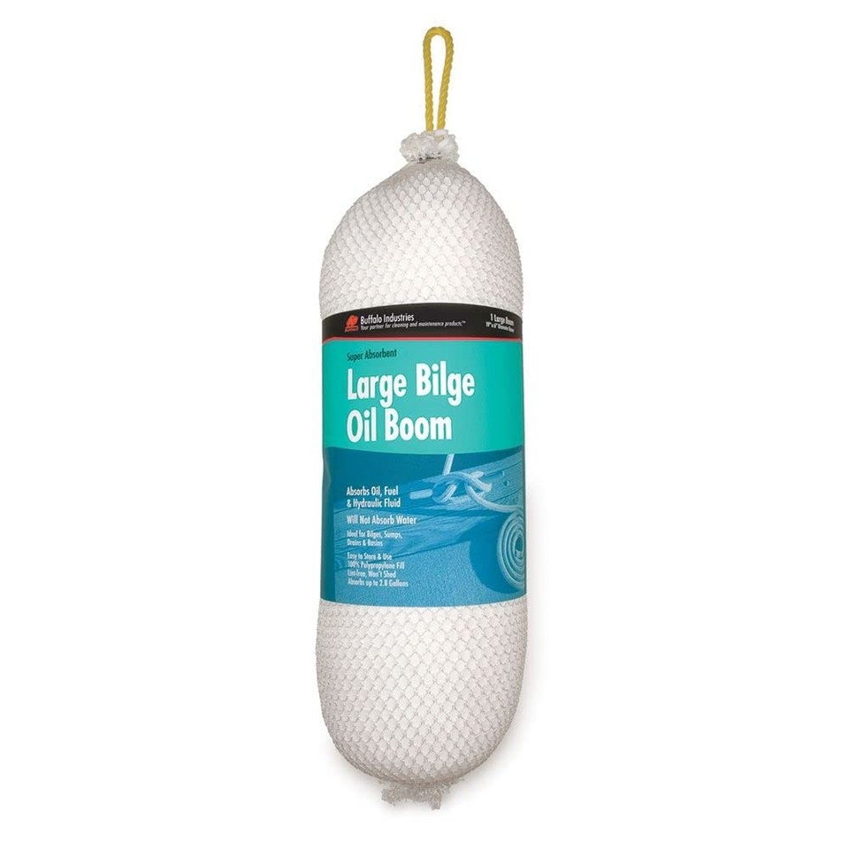 (90405) 6" x 19" Oil-Only Polypropylene Sorbent Bilge Boom, Absorb up ...