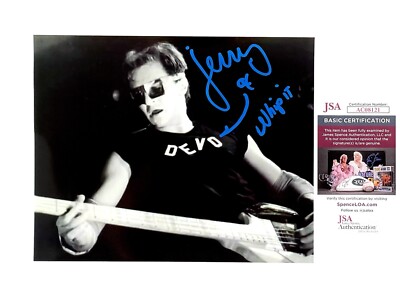 Gerald Casale Signed Vintage Live Shot 8x10 Photo Devo JSA Certified ...