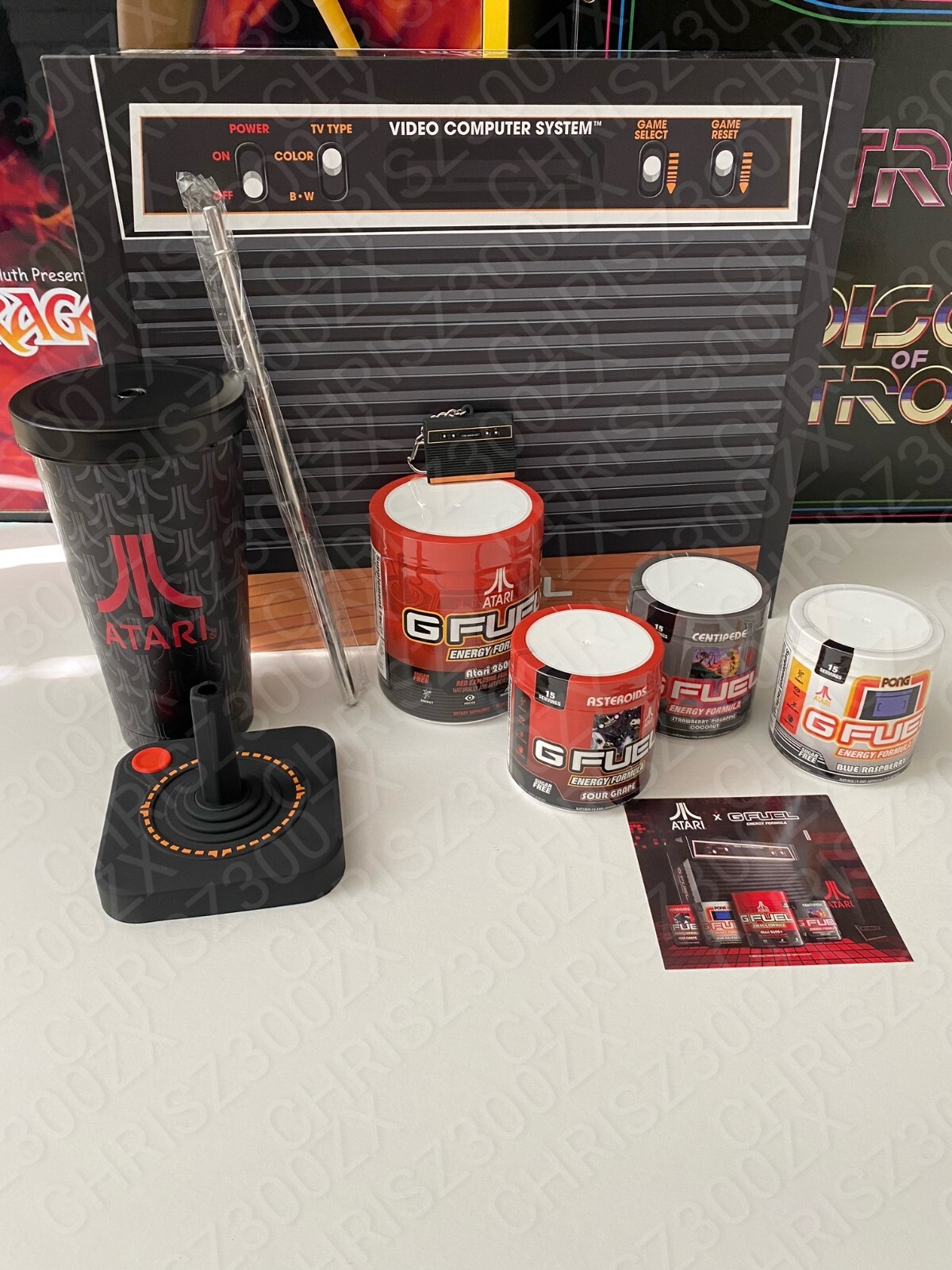 GFUEL Atari 2600 Collector's Box SS Shaker Asteroids Pong Centipede Tub ...