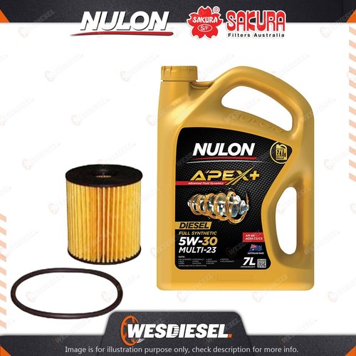 Sakura Oil Filter 7L APX5W30C23 Engine Oil Kit for Peugeot 206 3008 308 ...