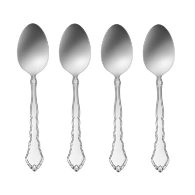 Oneida Satinique 18/8 Stainless Steel Teaspoon (Set of Four) | eBay