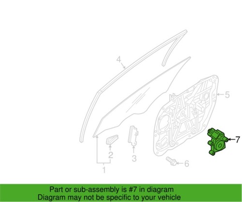 GENUINE⭐FRONT RIGHT POWER WINDOW MOTOR FOR 2015-2018 HYUNDAI SONATA ...