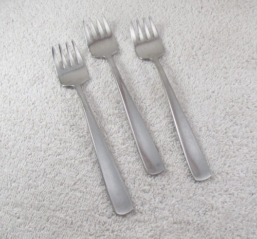 Facette Salad Fork Lot of 3 Gense Satin Stainless Flatware Sweden 6 and 1/2 inch | eBay