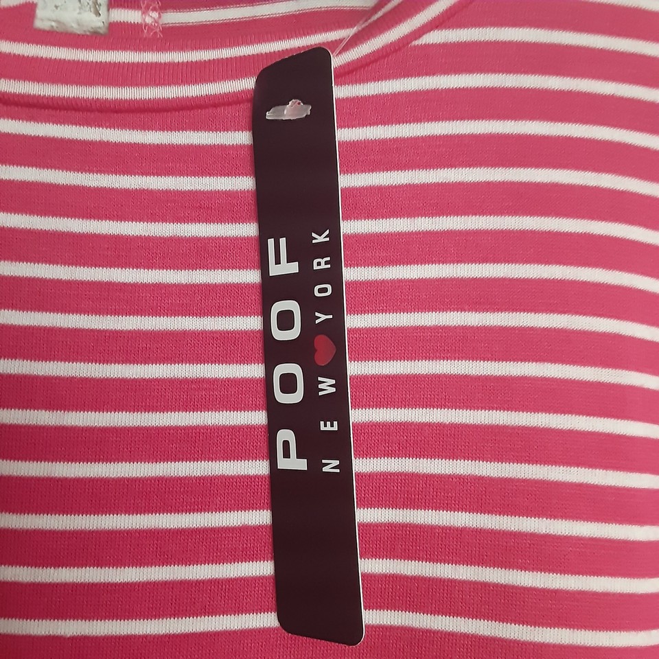 Poof New York Striped Sleeveless Dress sz 1x NWT Spring/ Summer Comfort ...