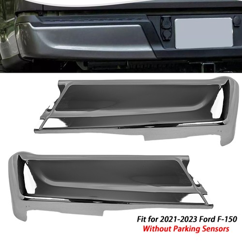 Pair L&R for 2021-2024 Ford F150 F-150 Rear Bumper End Set W/o Sensors ...