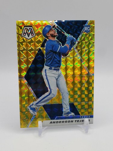 2021 Mosaic Anderson Tejada Gold Prizm /10 Rookie RC Texas Rangers SSP ...