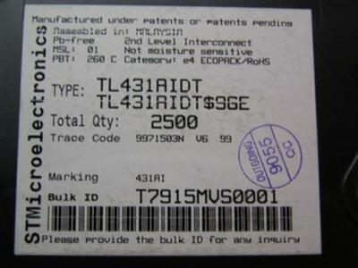 20 STmicroelectronics TL431AIDT Programmable Voltage Reference ICs | eBay