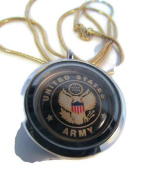 ARMY glass pendant keepsake urn on a chain trace ashes boxed | eBay