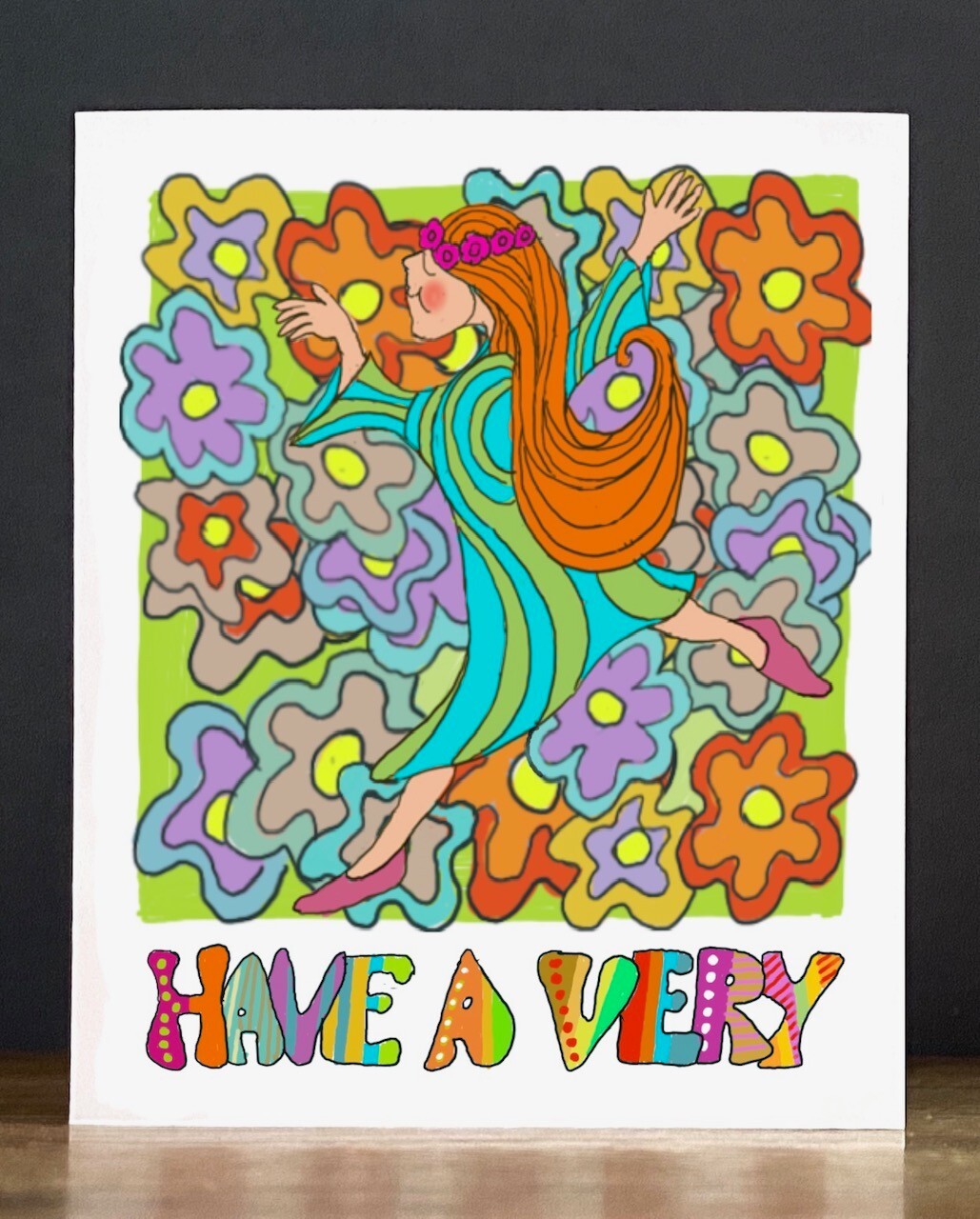 Birthday Card: Hippie Happy Birthday | eBay