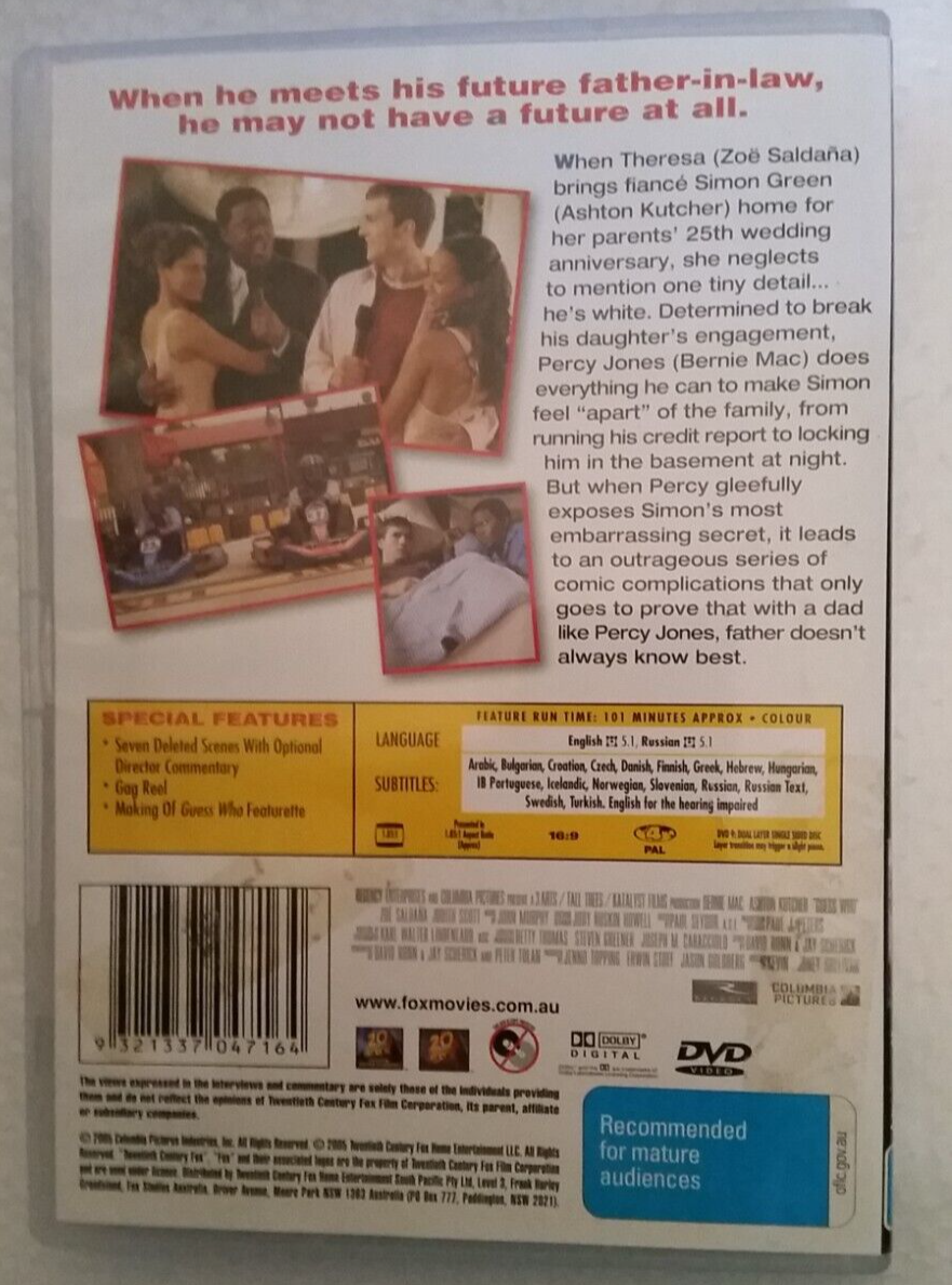 Guess Who DVD 9321337047164 | eBay