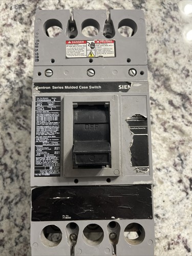 SIEMENS FXD63S250A SWITCH 250 AMP 3 POLE 600 VAC TYPE FXD6-A | eBay