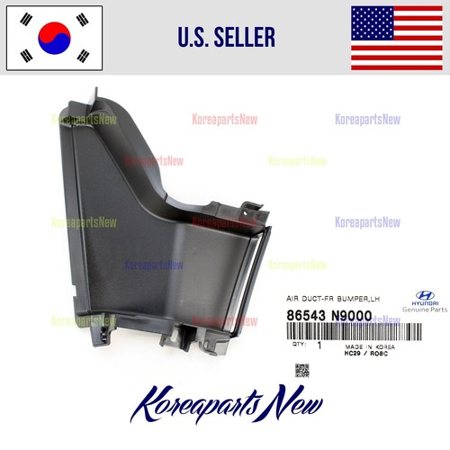 FRONT Bumper Duct Air Curtain Left DRIVER 86543N9000 ⭐OEM⭐ Tucson 2022 ...