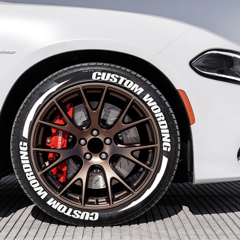 Permanent Custom Car Tire Lettering Sticker For 15''16''17''18''19''20 ...