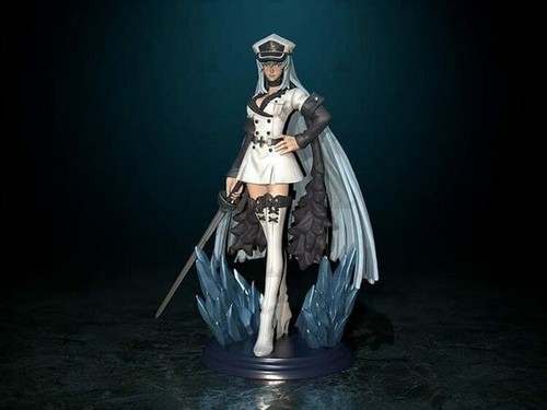 Akame ga KILL! Esdeath Unpainted Resin Model Kits Unassembled 3D ...