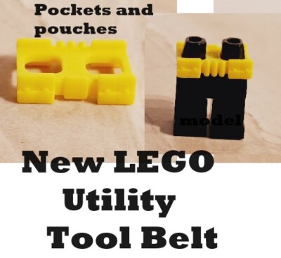 New LEGO Tool Belt Yellow Construction Fire Department Scuba Diver ...