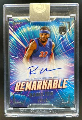 2023-24 Topps 3 Rip Hamilton Re-Markable Auto #39/49 Pistons | eBay