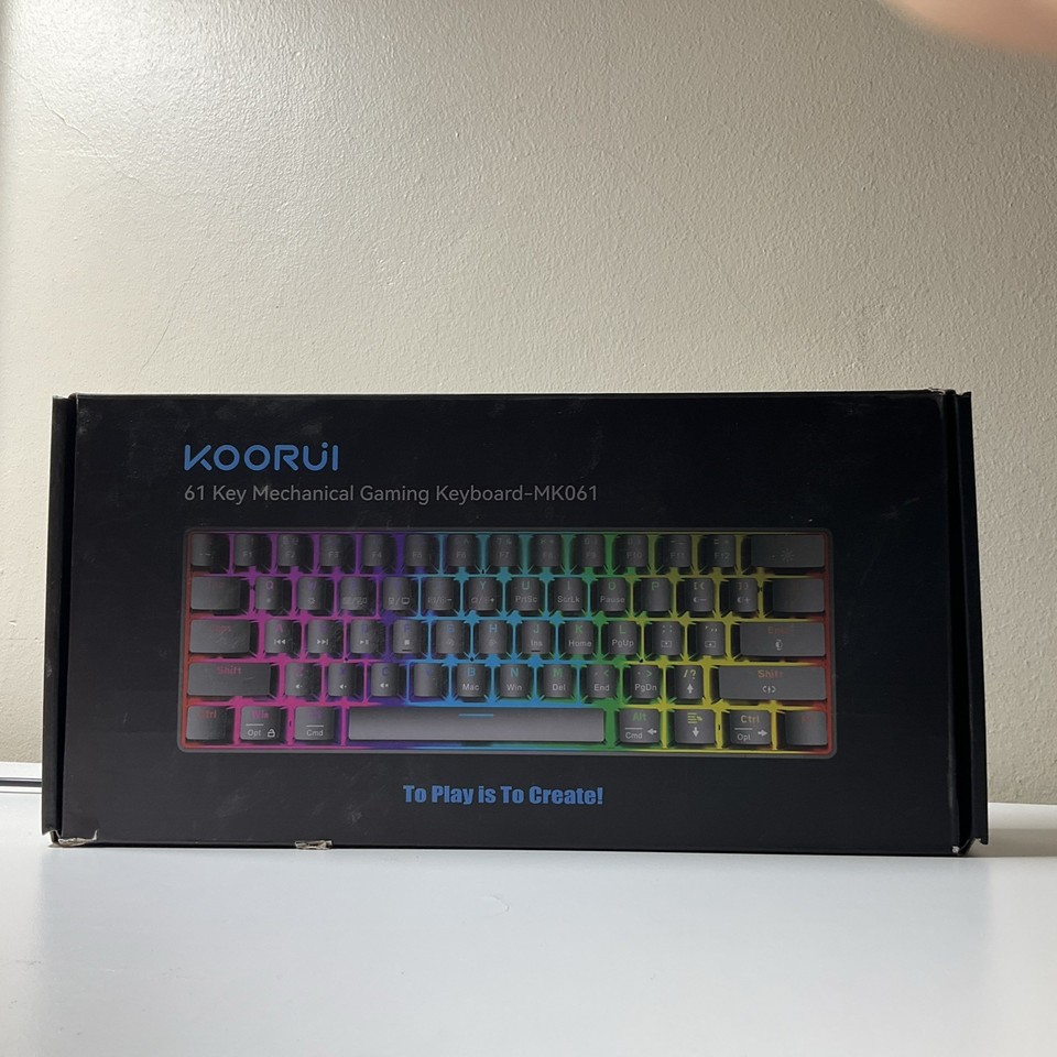 KOORUI Gaming Keyboards, 60% Mechanical Keyboard 61 keys-wired | eBay UK