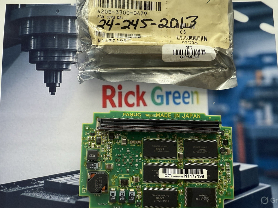 FANUC CPU Card D3 A20B-3300-0479 US NDA Available 30 Days Free Return ...