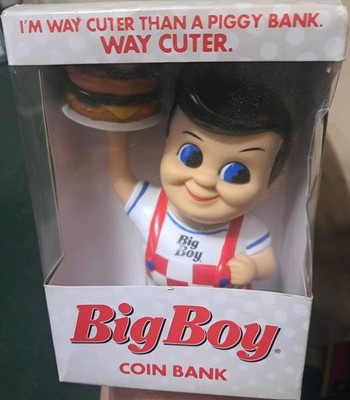 Bob’s Big Boy Coin Bank Restaurant Mascot Piggy Bank “Way Cuter.” - NEW ...