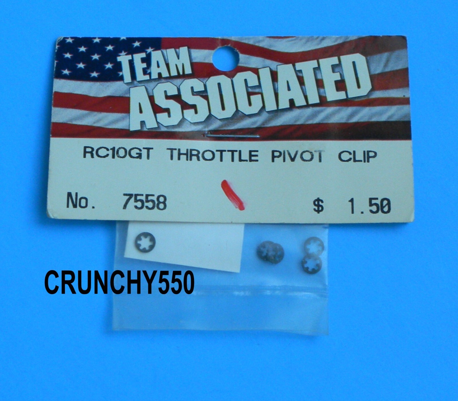 Associated RC10GT Throttle Pivot Clip 7558 Vintage RC NIP | eBay