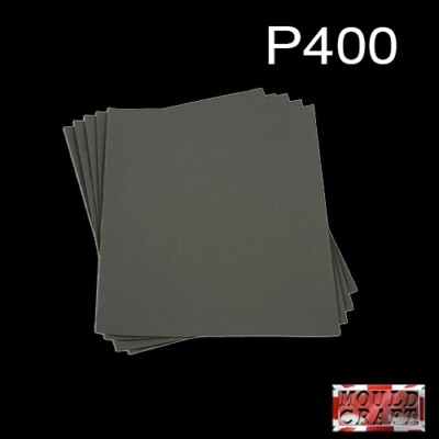 Quality Wet & Dry Abrasive Sandpaper 400 Grit Medium Fine Grit - 10pk ...