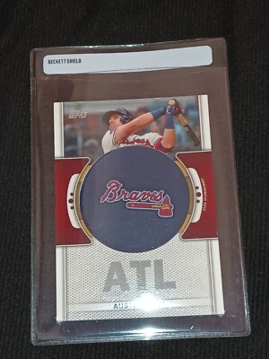 AUSTIN RILEY ATLANTA BRAVES 2023 TOPPS COMMEMORATIVE TEAM LOGO PATCH # ...