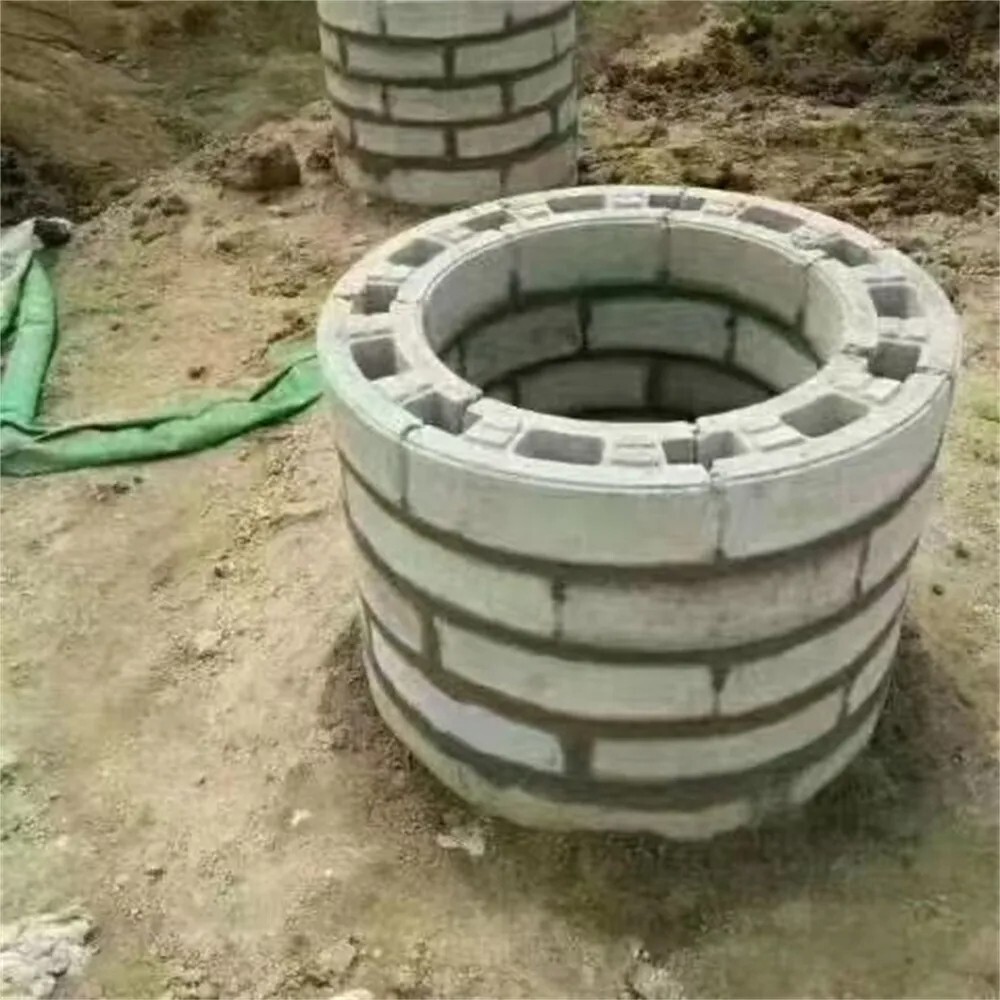 Round Concrete Block Bricks Plastic Mold Set Ground Circle Module DIY ...