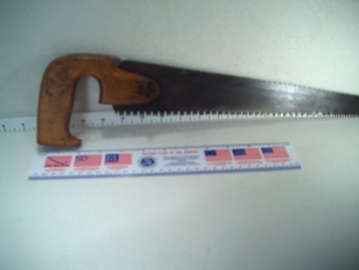 VINTAGE DOUBLE SIDED SAW 17" - WHB ON HANDLE | eBay