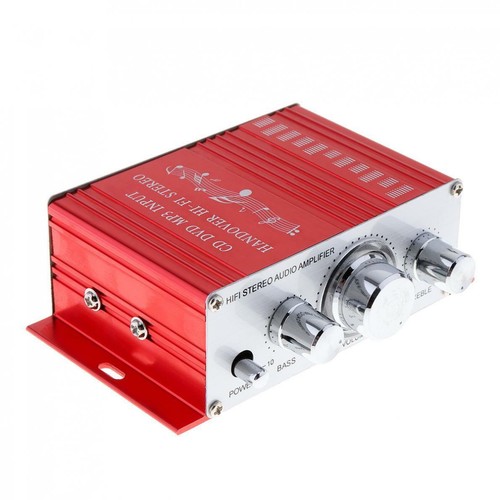 12V 2CH Mini Hi-Fi DC Stereo Audio Amplifier AMP for Car Motorcycle ...