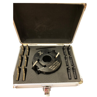 40mm Wide x 120mm Dia x 30mm Spindle Moulder Cutter Block with 6 Knife ...