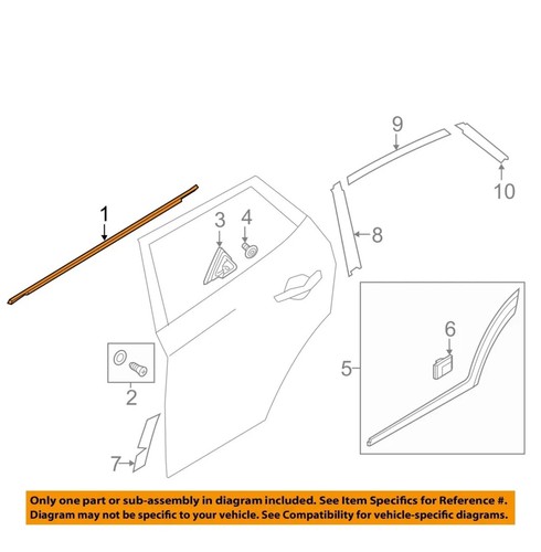 Genuine Belt Molding for 2016-2021 Hyundai Tucson 83210-D3000 | eBay.de