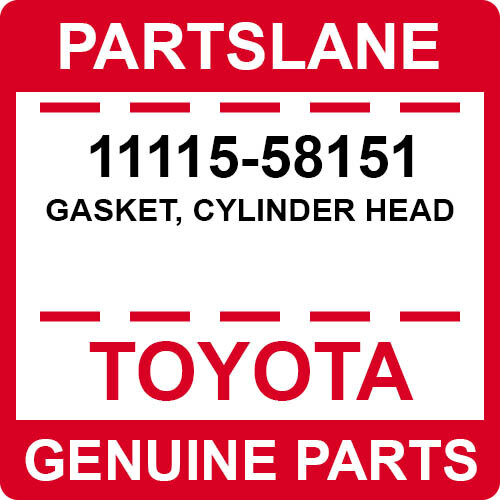 11115-58151 Toyota OEM Genuine GASKET, CYLINDER HEAD | eBay
