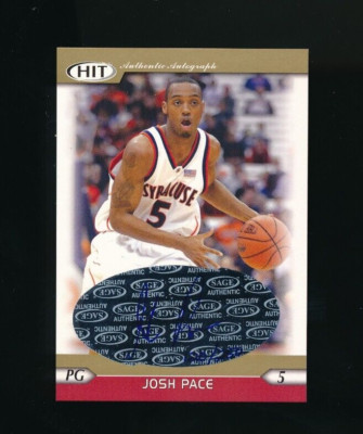 2005 SAGE Hit Auto autograph Gold Josh Pace #A47 Auto /250 | eBay