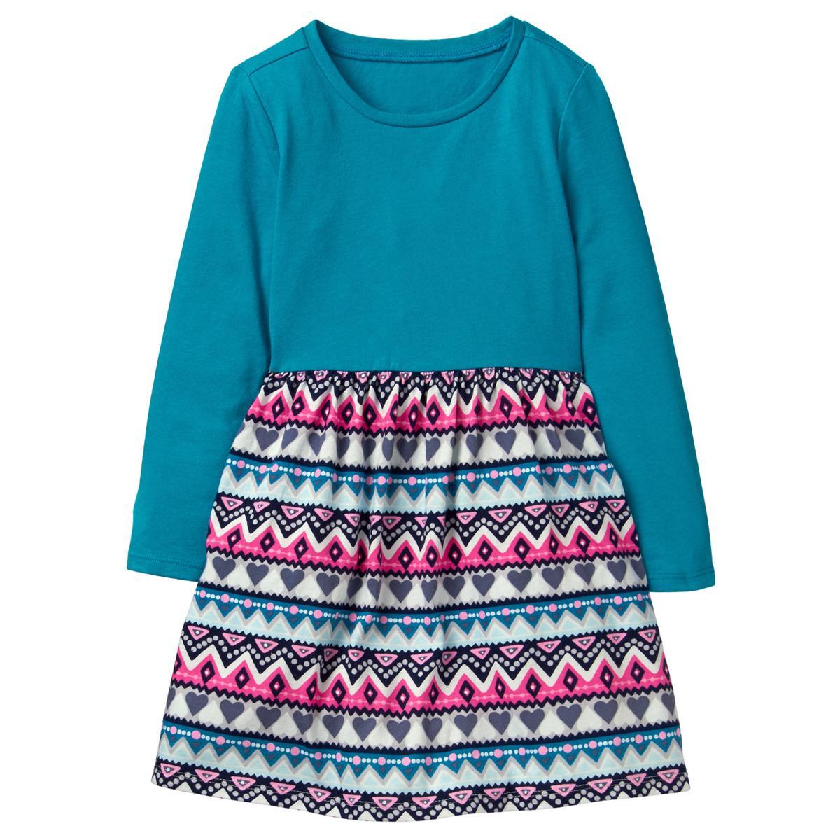 NWT Gymboree Girl Fair Isle Dress Teal Everyday Playwear Mix N Match ...
